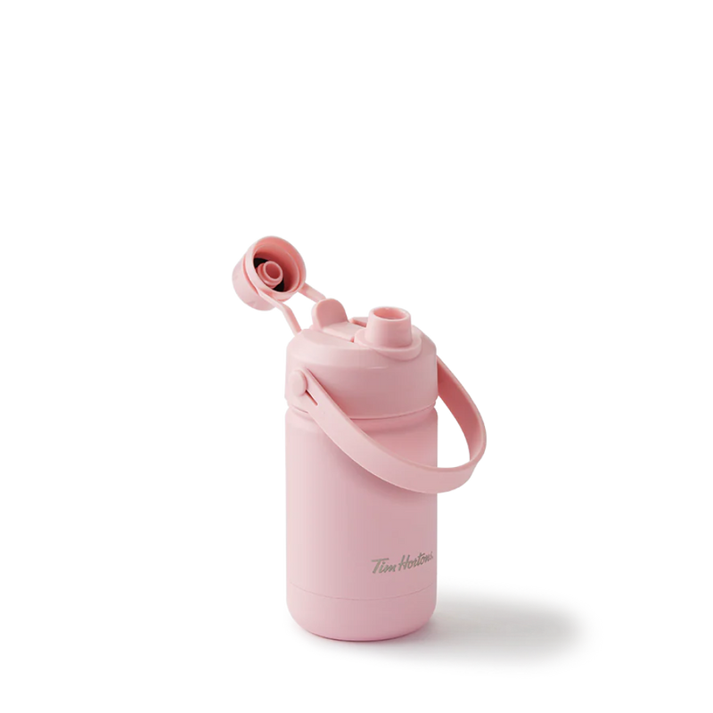 Tim Hortons Water Bottle | 12oz Stainless Steel Water Bottle - Pink ...