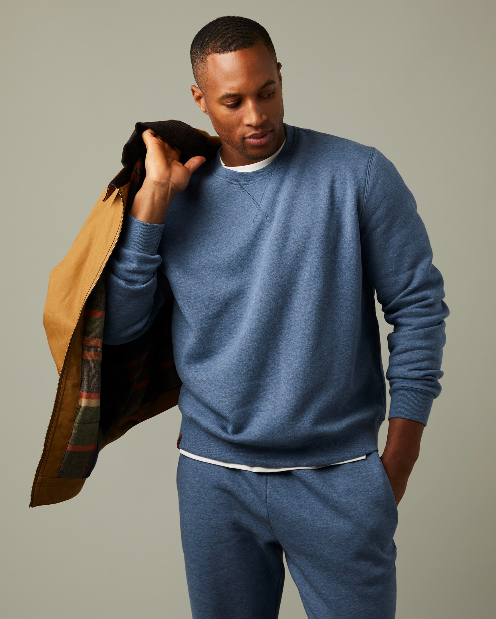 Tim Hortons Crewneck Sweatshirt | Denim Heather Unisex Crewneck | TimShop