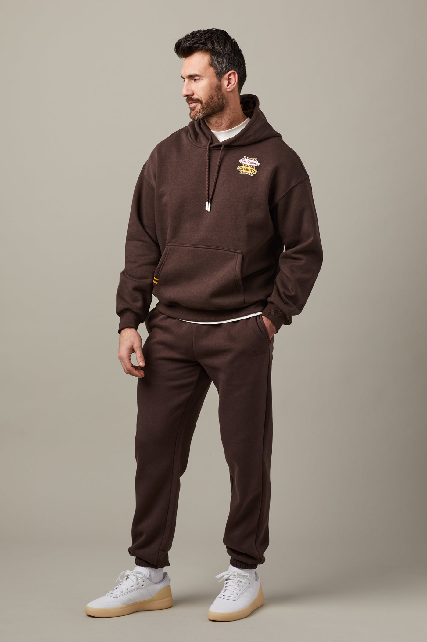 Tim Hortons Hoodie | Retro Logo Unisex Hoodie - Espresso | TimShop