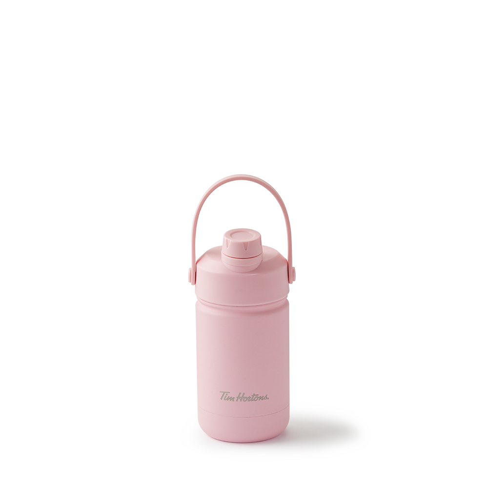 Tim Hortons Water Bottle | 12oz Stainless Steel Water Bottle - Pink ...