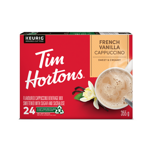 Tim Hortons Coffee | French Vanilla Cappuccino K-Cups - 24 Count | TimShop