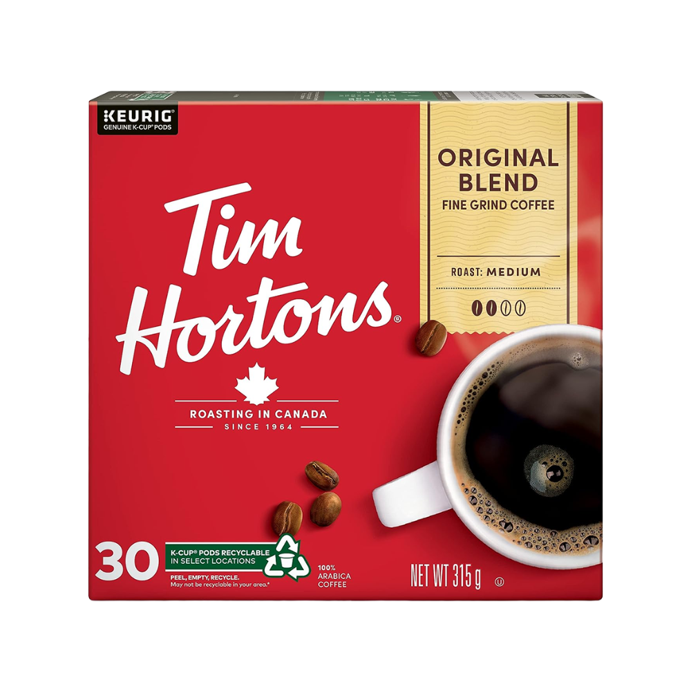 Tim Hortons Coffee | Original Blend Coffee K-Cups - 30 Count | TimShop