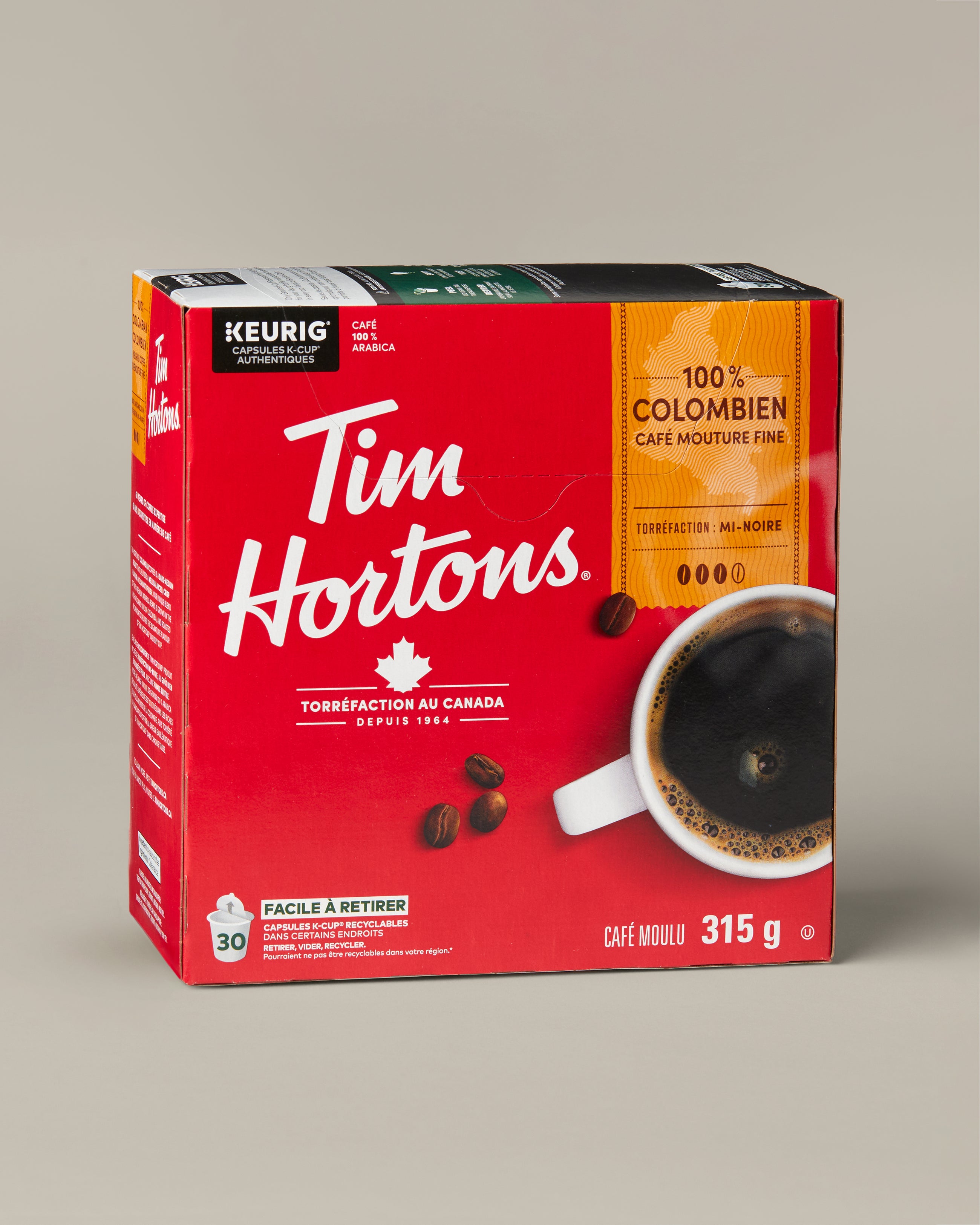 Tim Hortons Coffee | Colombian Coffee K-Cups - 30 Count | TimShop