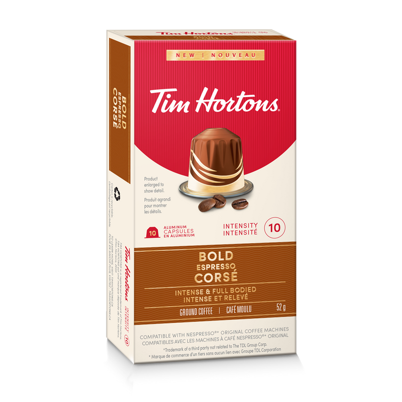 Tim Hortons Coffee | Bold Espresso Capsules - 10 Count | TimShop