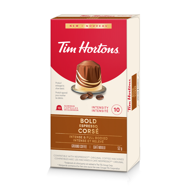 Tim Hortons Coffee | Bold Espresso Capsules - 10 Count | TimShop